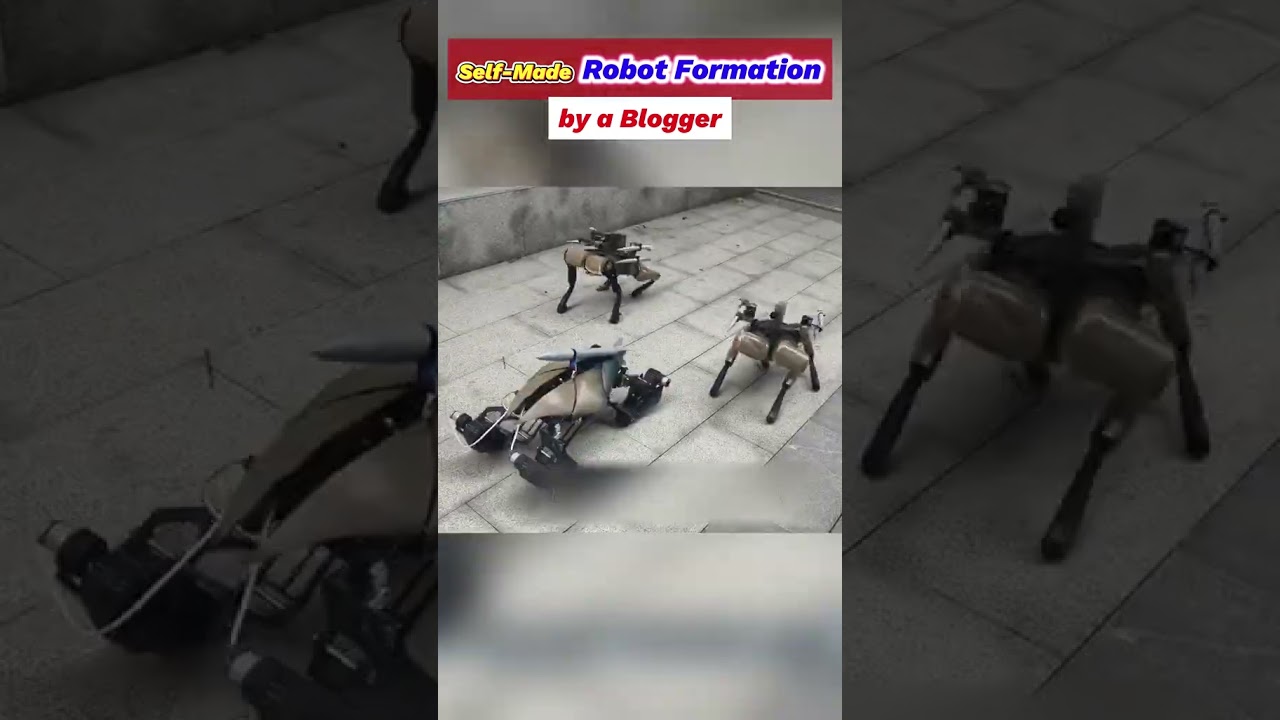 Self-Made Robot Army Parade: Spider Bots, Robot Dogs & Space Carrier ...