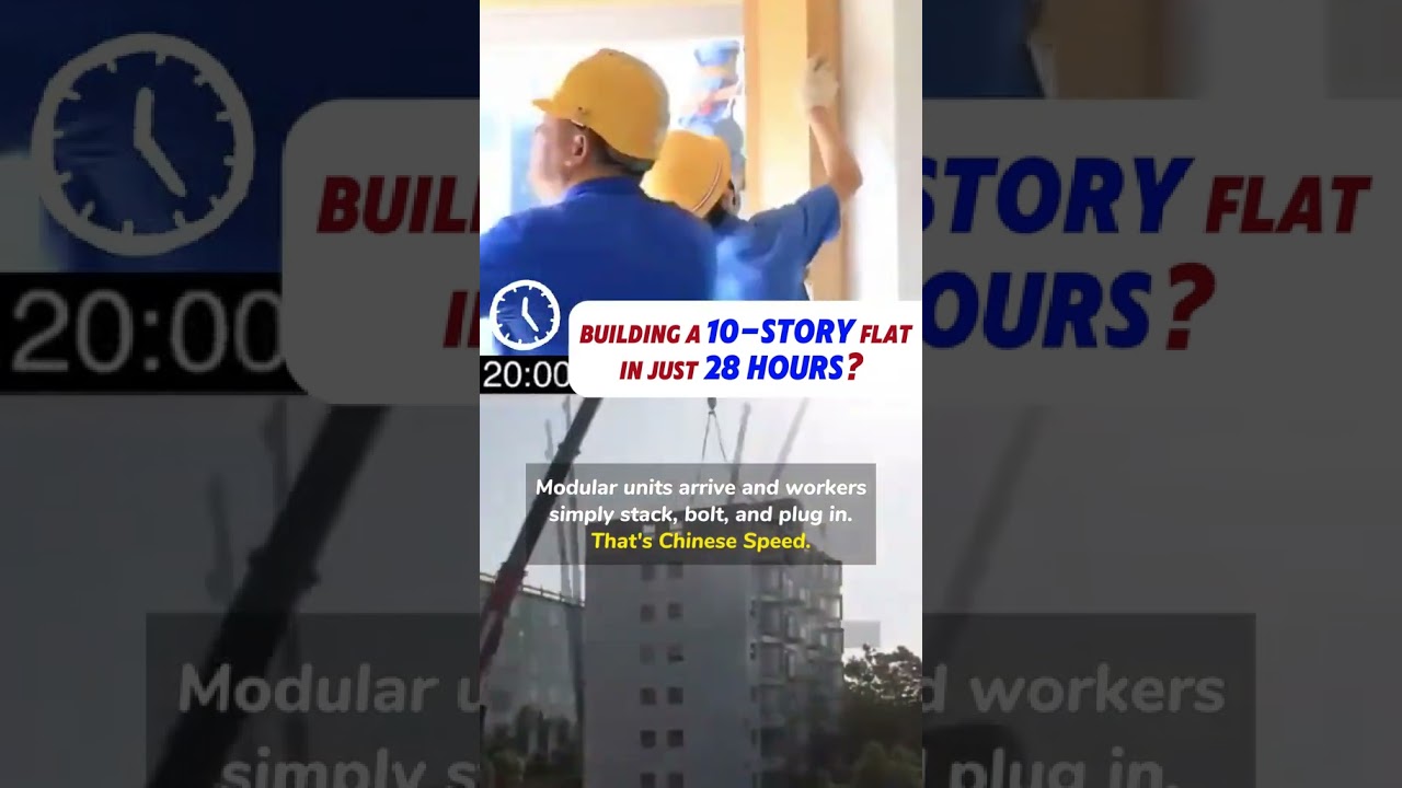 10-Story Building Completed in Just 28 Hours: China’s Construction ...